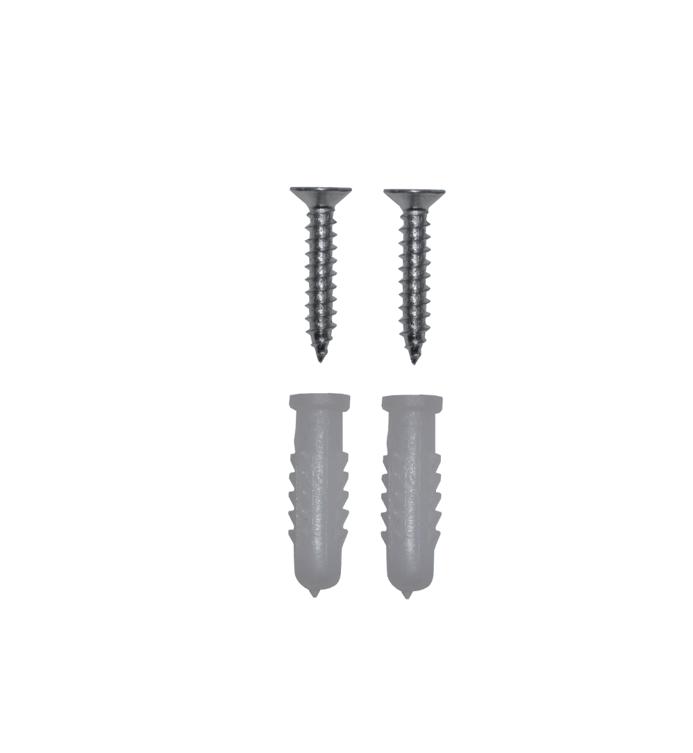 2-Tornillos 2-Tarugos 6mm Plastico 6x25mm – Alpinet